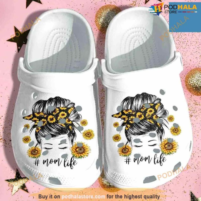 Beautiful Mom In Sunflower Classic Crocs Clog Shoes - Hot Sale 2025