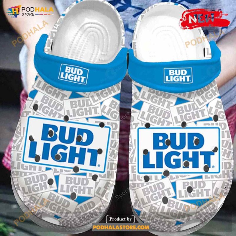 Bud Light Blue For Man And Women Crocs Classic Clog Shoes - Hot Sale 2025