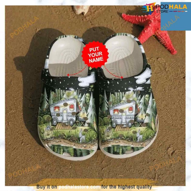 Camping Classic Clogs Shoes Camping Camper In The Night Crocs Clog ...
