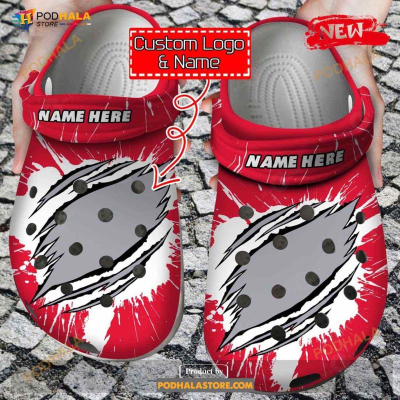 Logo Football Team Ripped Through Style For Unisex & Kids Crocs Clog ...