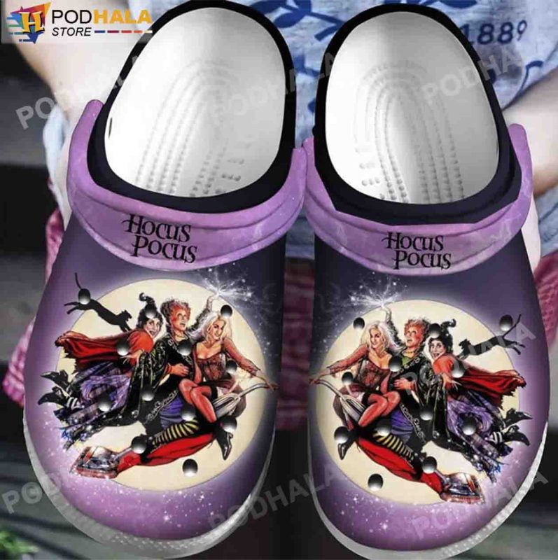Purple Sky Witches Hocus Pocus Crocs Halloween Gifts, Hocus Pocus ...