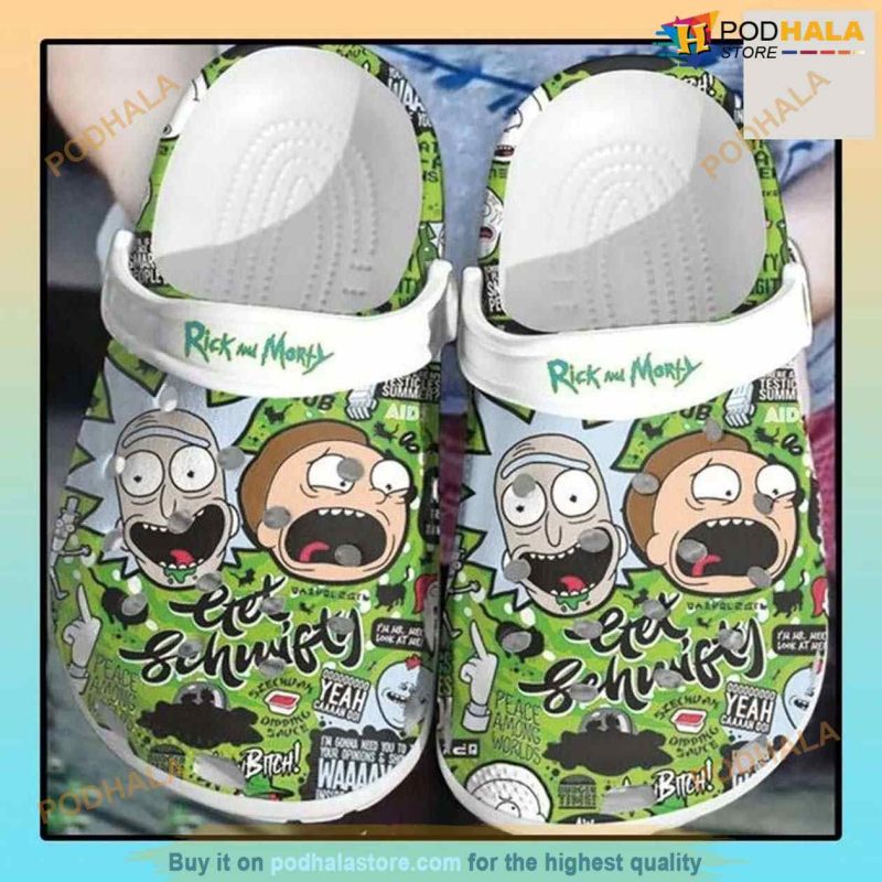 Rick And Morty Cute Funny Cartoon Movie Character Crocs Clog Shoes ...