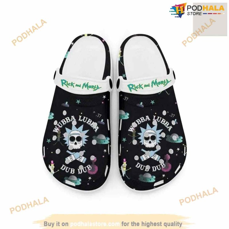 Rick And Morty Wubba Lubba Dub Dub Cartoon Movie Character Crocs Clog ...