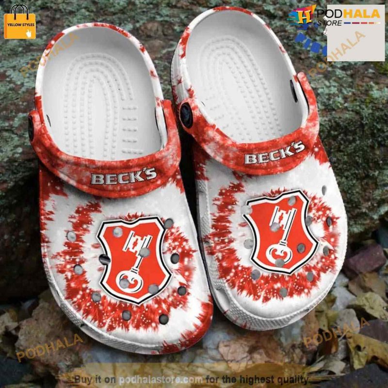 Tie Dye Becks Beer Crocs Classic Clog Shoes - Hot Sale 2025