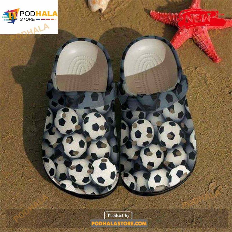 Vintage Soccer Ball Hot Summer Crocs Classic Clog Shoes - Hot Sale 2025
